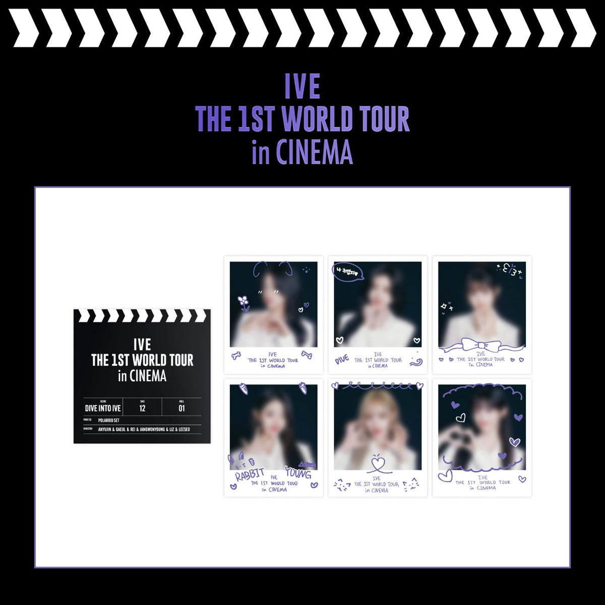 IVE - [THE 1ST WORLD TOUR in CINEMA] (POP-UP STORE MD POLAROID SET) – kpopalbums.com
