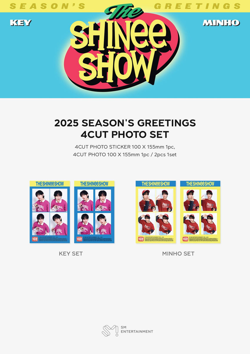 SHINee - [2025 SEASON'S GREETINGS] OFFICIAL MD 4 CUT PHOTO SET ...