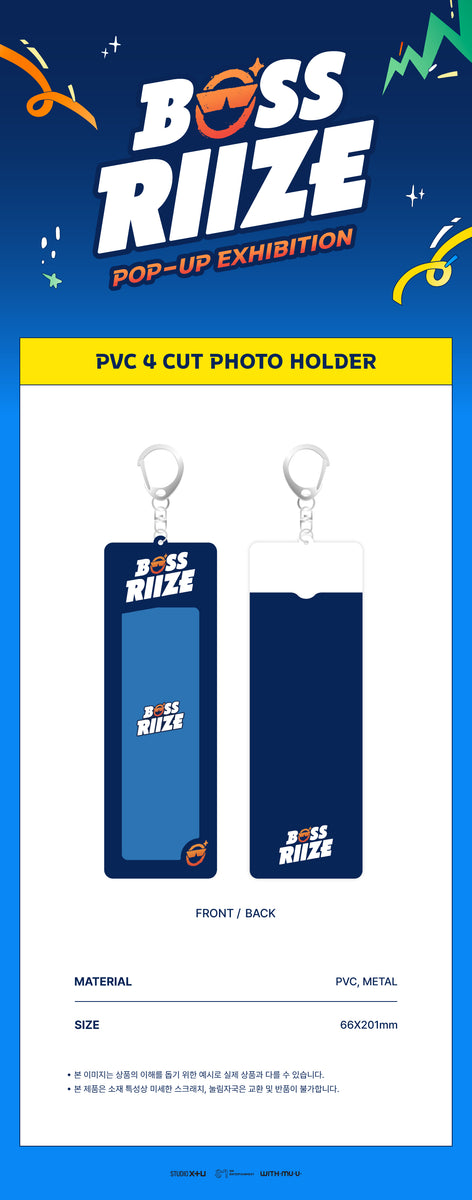 RIIZE - [BOSS RIIZE] POP-UP MD PVC 4 CUT PHOTO HOLDER – kpopalbums.com