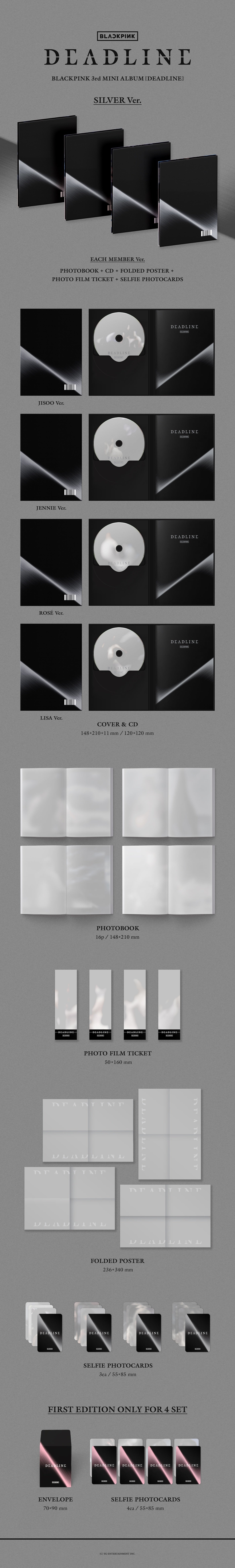 BLACKPINK - [DEADLINE] 3rd Mini Album SILVER LISA Version – kpopalbums.com