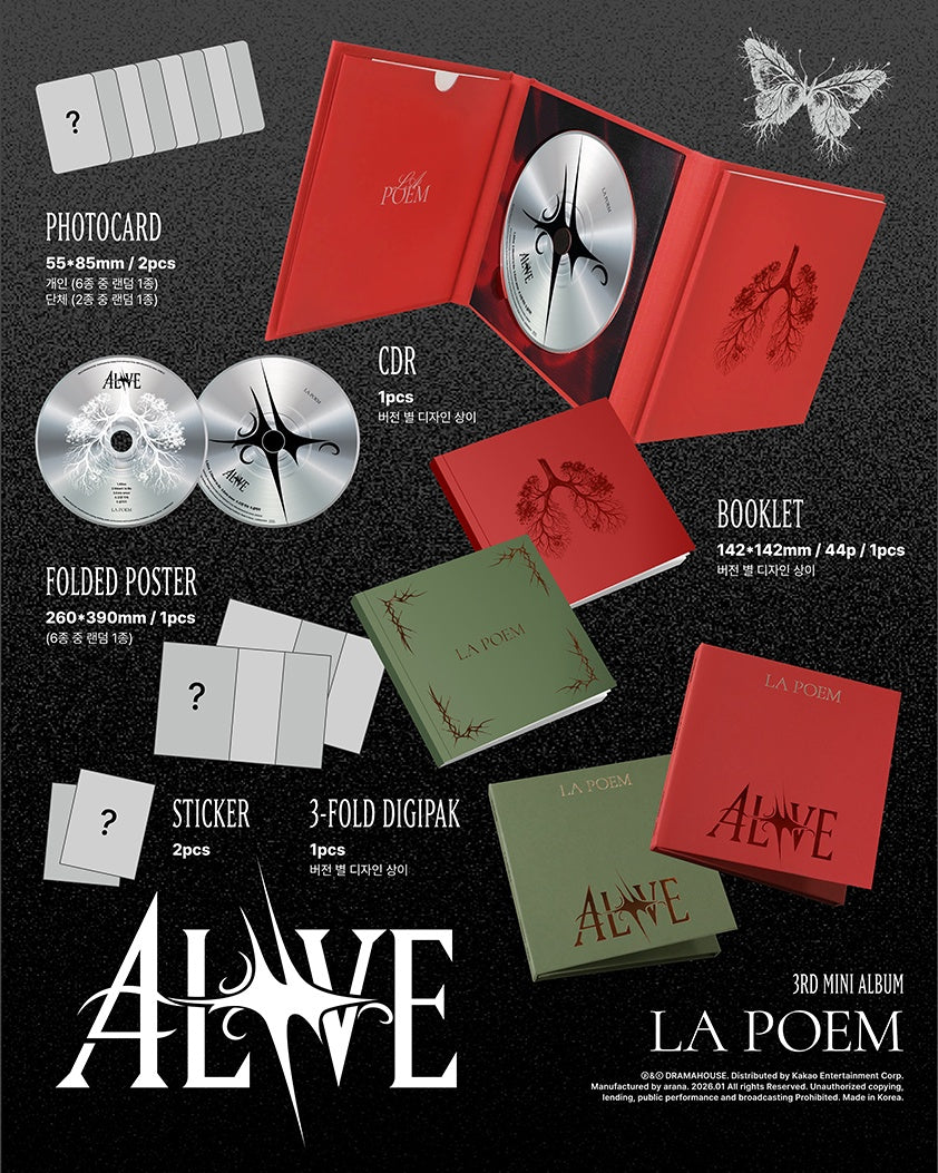 LA POEM - [ALIVE] 3rd Mini Album GREEN Version – kpopalbums.com