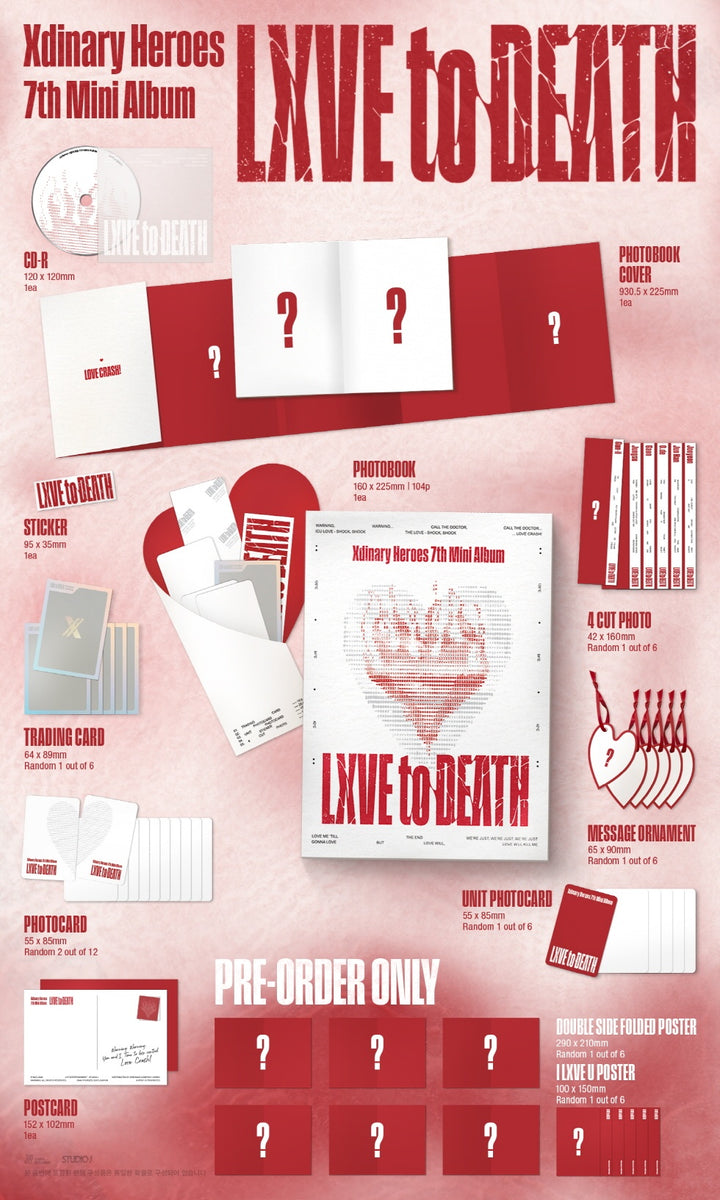XDINARY HEROES - [LXVE TO DEATH] 7th Mini Album PHOTOBOOK RANDOM ...