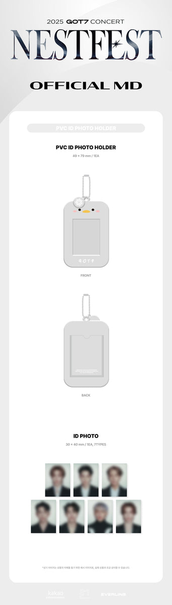 GOT7 - [NESTFEST] 2025 CONCERT OFFICIAL MD PVC ID PHOTO HOLDER (Releas ...