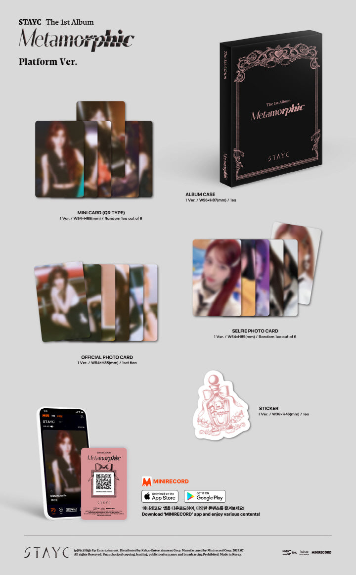 STAYC - [Metamorphic] 1st Album PLATFORM Version – kpopalbums.com
