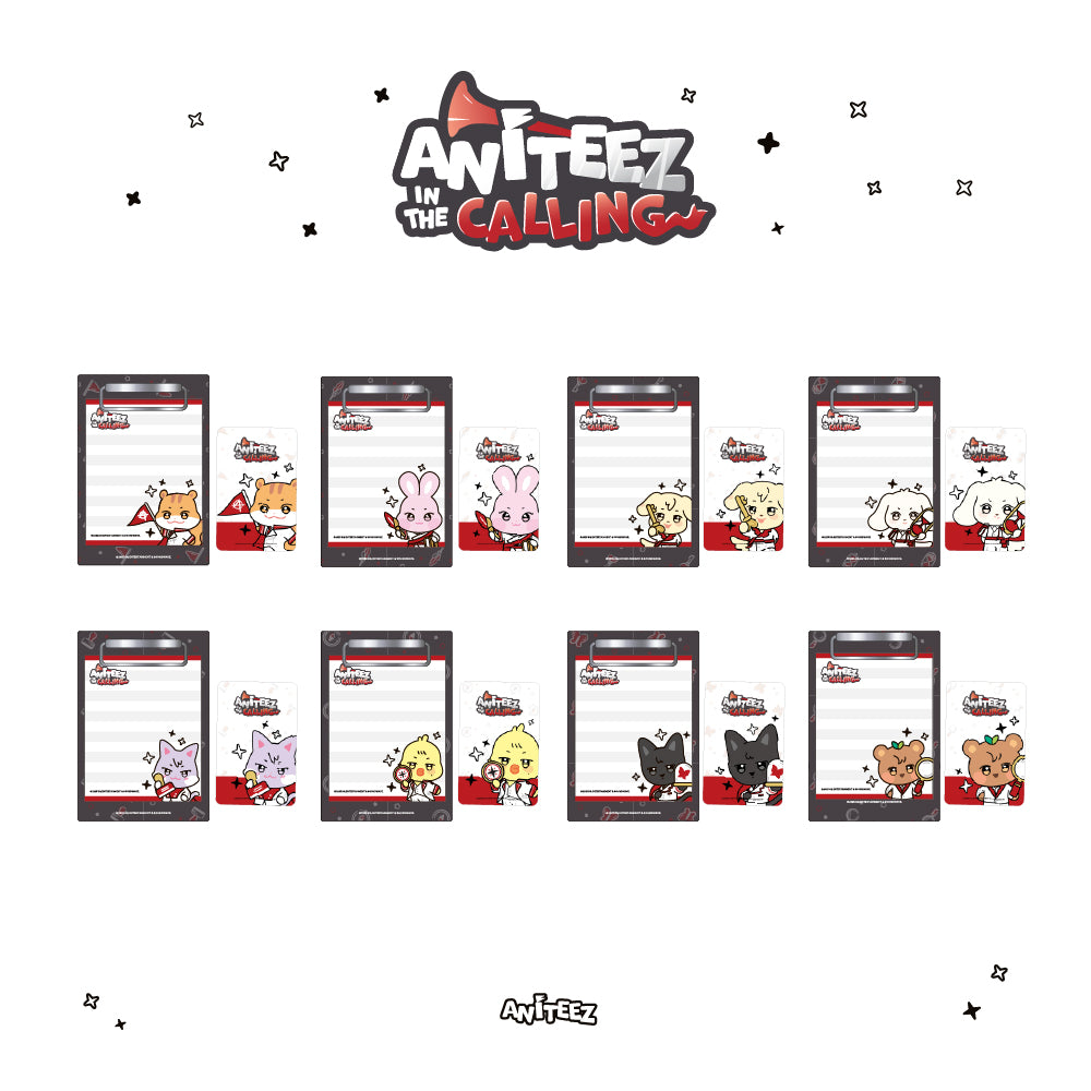 ATEEZ X ANITEEZ [ANITEEZ IN THE CALLING] MD MINI CLIPBOARD & MEMO P ...