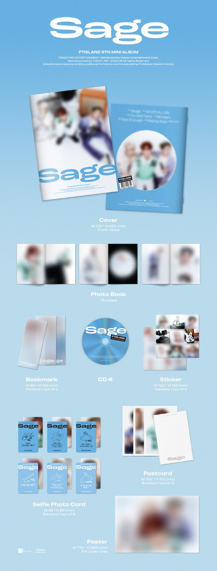 FTISLAND - [SAGE] (9th Mini Album) – kpopalbums.com