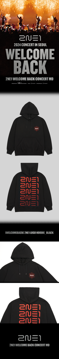 2NE1 - [WELCOMEBACK] (OFFICIAL MD LOGO HOODIE_BLACK) – kpopalbums.com