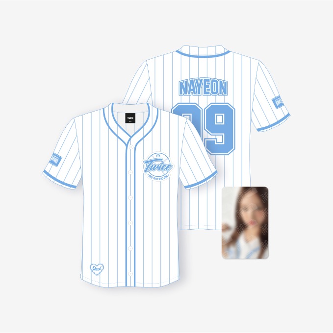TWICE - [HOME 9ROUND] 2024 FANMEETING OFFICIAL MD BASEBALL UNIFORM ...