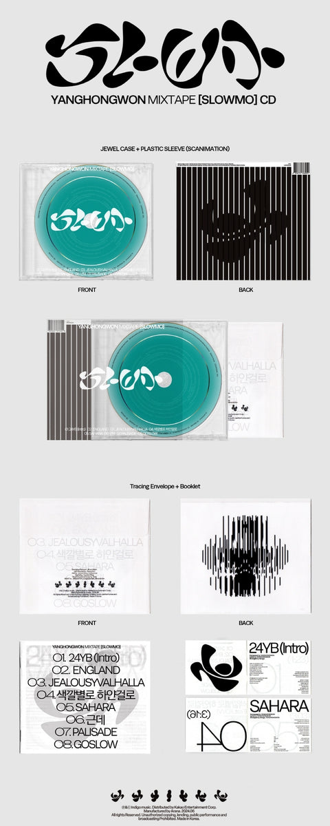 YANG HONG WON - [SLOWMO] Mixtape CD Album – kpopalbums.com