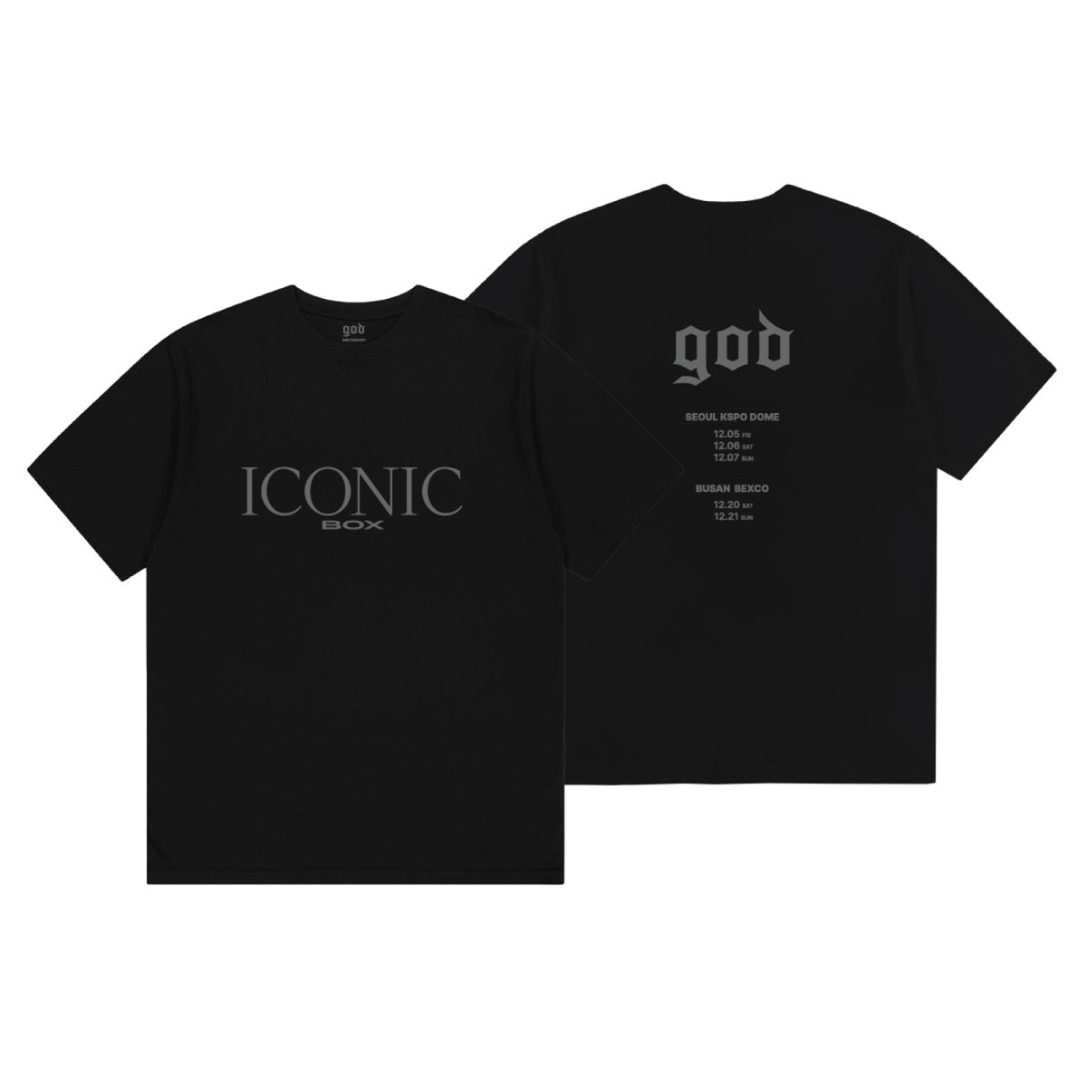 god - [ICONIC BOX] 2025 CONCERT OFFICIAL MD T-SHIRT – kpopalbums.com
