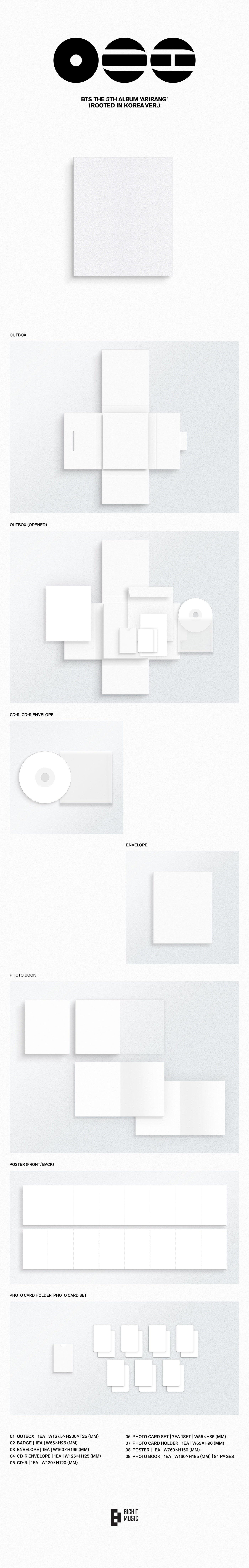 BTS - [ARIRANG] 5th Album ROOTED RANDOM Version – kpopalbums.com
