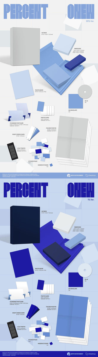 ONEW - [PERCENT] 2nd Album PHOTOBOOK 1% Version – kpopalbums.com