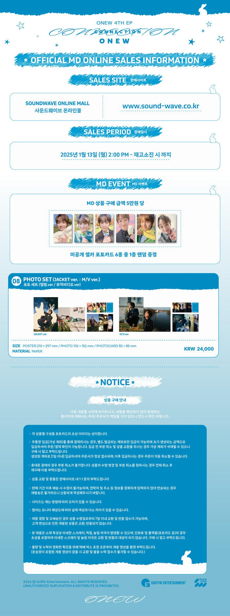 ONEW - [CONNECTION] (POP-UP MD PHOTO SET) – kpopalbums.com
