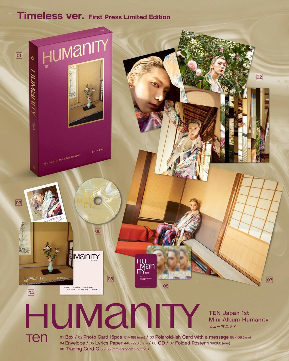 TEN - [Humanity] Japan 1st Mini Album LIMITED Edition TIMELESS Version ...