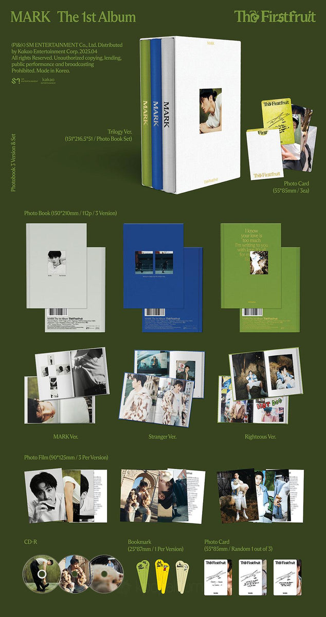 MARK - [THE FIRSTFRUIT] 1st Album PHOTOBOOK 3 Version SET – kpopalbums.com