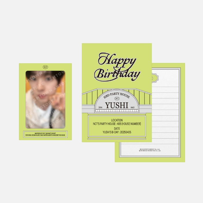 YUSHI - [ARTIST BIRTHDAY] OFFICIAL MD PARTY CARD – kpopalbums.com