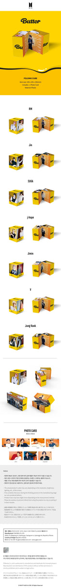 BTS - [BUTTER] OFFICIAL MD Folding Cube – kpopalbums.com