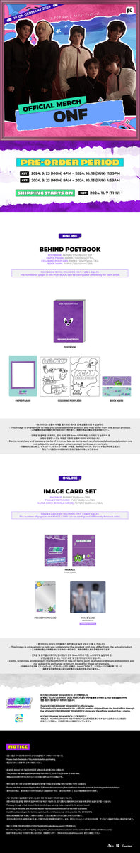 ONF - [KCON GERMANY 2024] OFFICIAL MD – kpopalbums.com