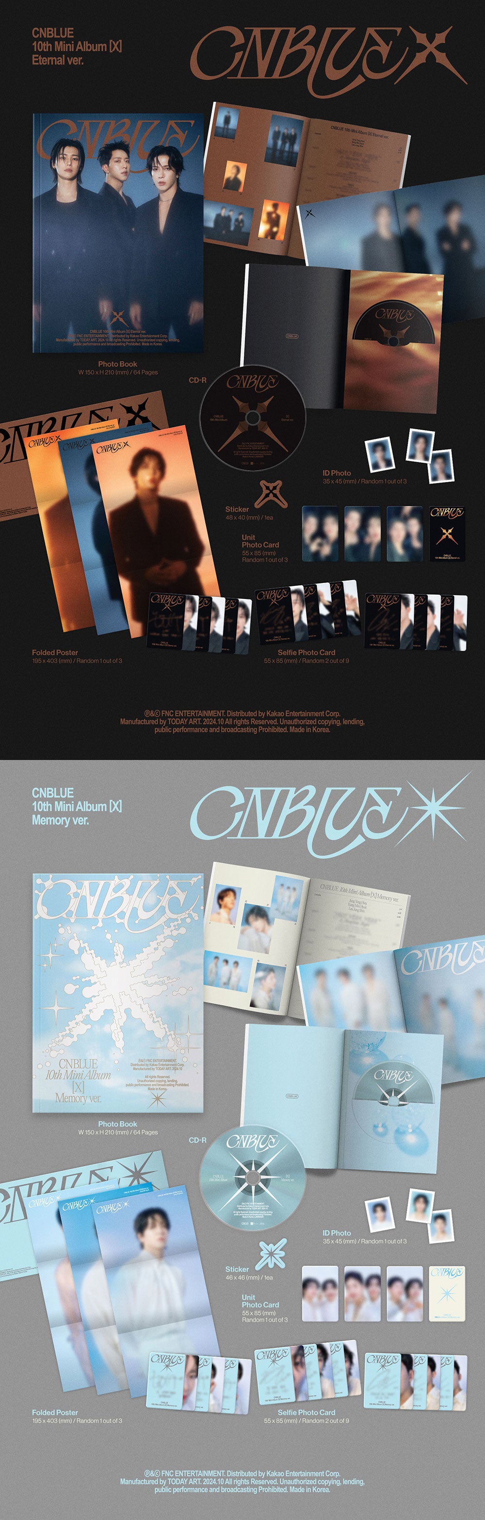 CNBLUE - [X] 10th Mini Album 2 Version SET – kpopalbums.com