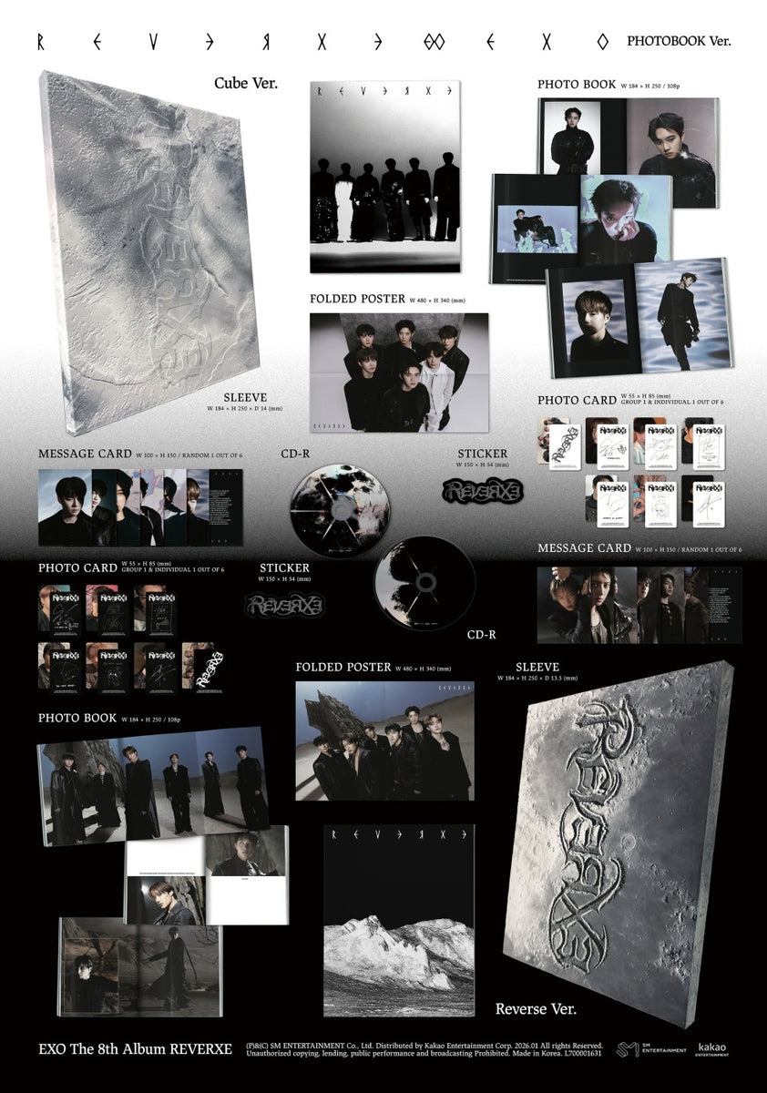 EXO - [REVERXE] 8th Album PHOTOBOOK REVERSE Version – kpopalbums.com