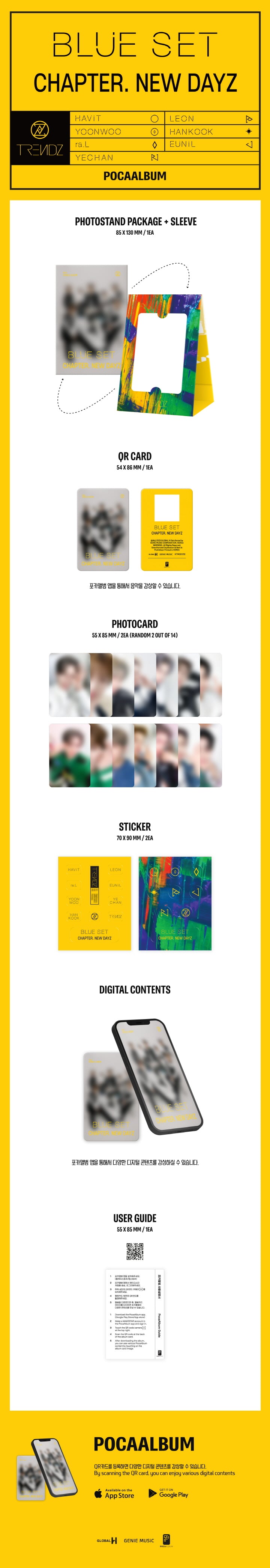 TRENDZ - [BLUE SET Chapter. NEW DAYZ] (2nd Single Album POCA Version ...