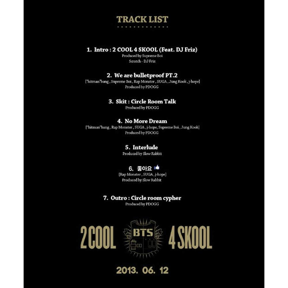 BTS - [2 Cool 4 Skool] (1st Single Album) – kpopalbums.com