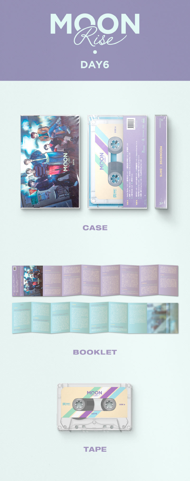 DAY6 - [MOONRISE] (2nd Album Cassette Tape WHITE Version) – kpopalbums.com