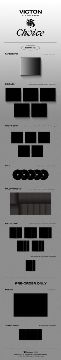 VICTON - [Choice] (8th Mini Album DIGIPACK 5 Version SET) – kpopalbums.com