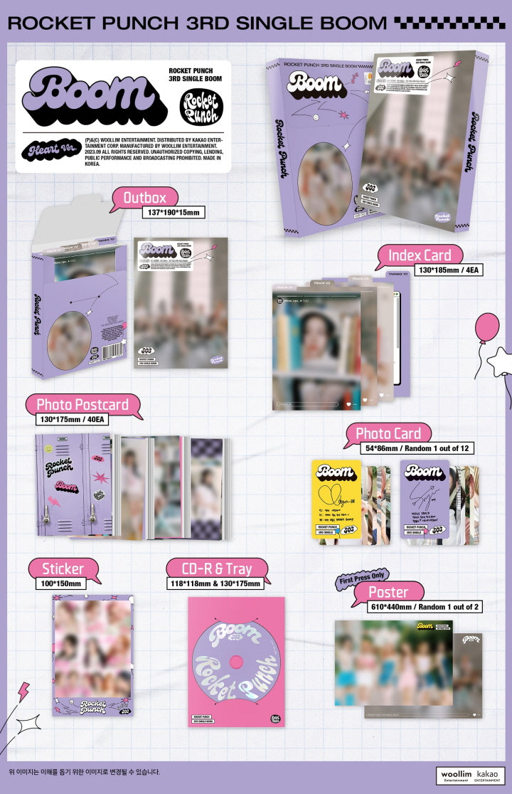 ROCKET PUNCH - [BOOM] (3rd Single Album 2 Version SET) – kpopalbums.com