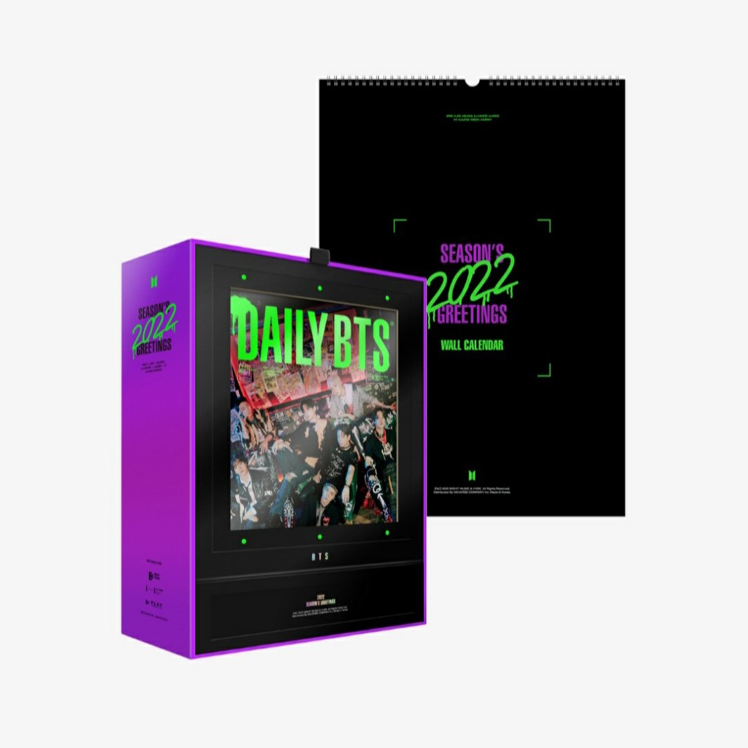 BTS - [2022 SEASON'S GREETINGS & WALL CALENDAR] – kpopalbums.com