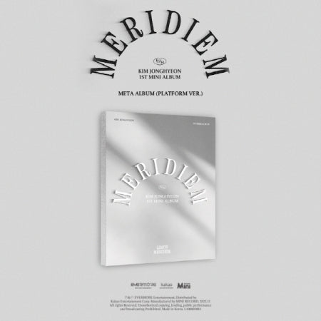 KIM JONG HYEON - [MERIDIEM] (1st Mini META Album) – kpopalbums.com