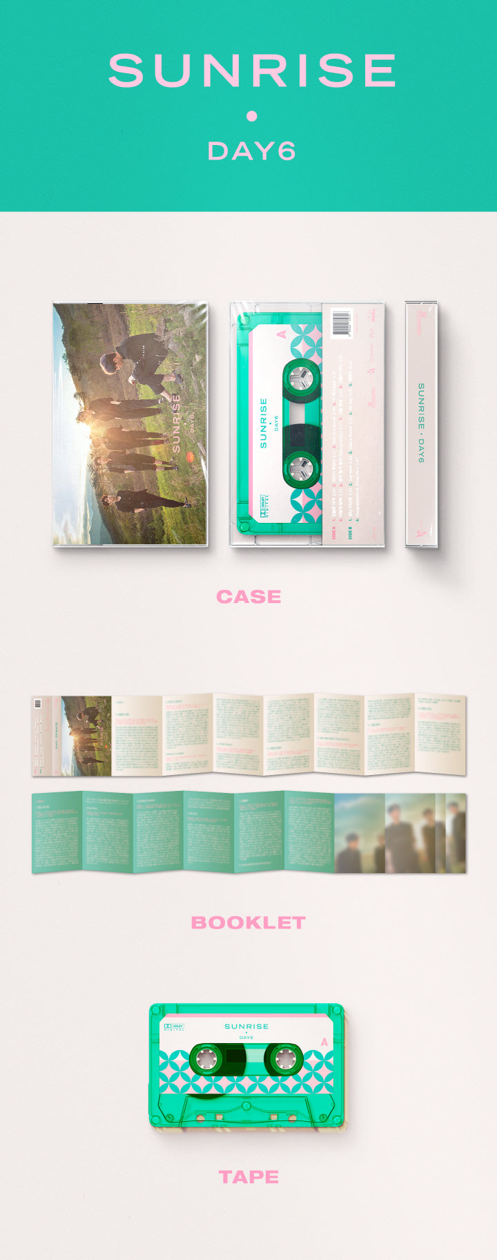 DAY6 - [SUNRISE] (1st Album Cassette Tape 2 Version SET) – kpopalbums.com