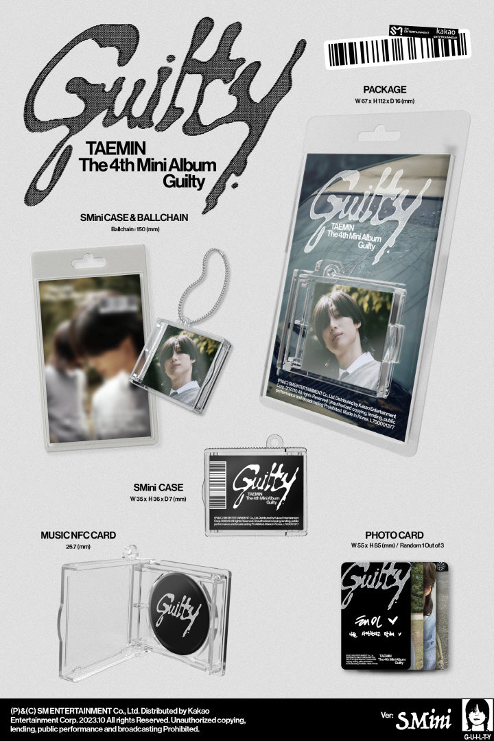 TAEMIN - [Guilty] (4th Mini Album SMini Version) – kpopalbums.com