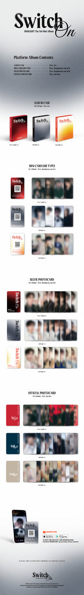 HIGHLIGHT - [SWITCH ON] 5th Mini Album PLATFORM RANDOM Version ...