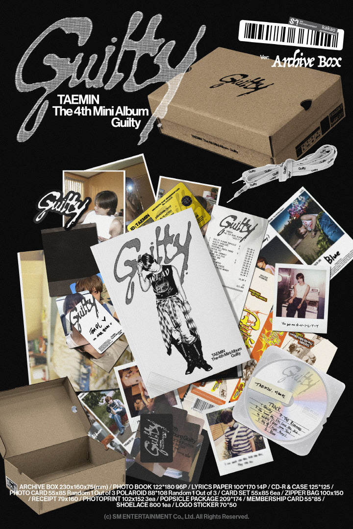 TAEMIN - [Guilty] (4th Mini Album ARCHIVE BOX Version) – kpopalbums.com