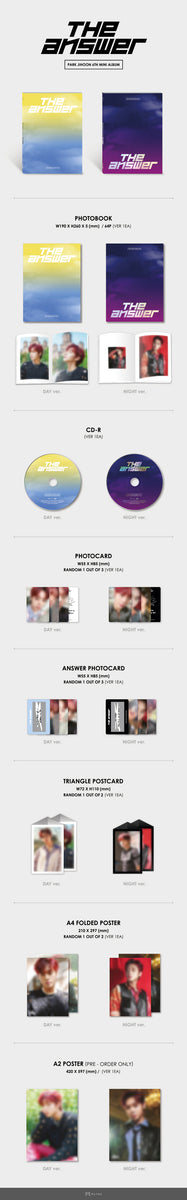 PARK JI HOON - [THE ANSWER] (6th Mini Album DAY Version) – kpopalbums.com