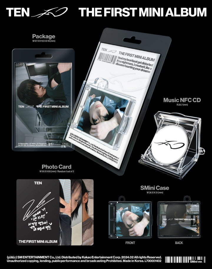 TEN - [TEN] 1st Mini Album SMini Version – kpopalbums.com