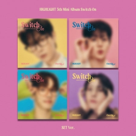HIGHLIGHT - [SWITCH ON] 5th Mini Album DIGIPACK 4 Version SET ...